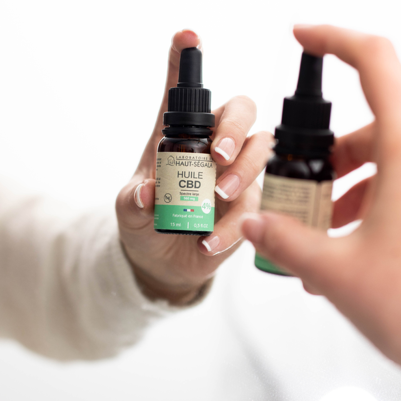 Huile CBD spectre large 4% (600mg) naturelle - Laboratoire Haut-Ségala