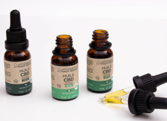 Huile CBD spectre large 12% (1800mg) naturelle - Date courte - Laboratoire Haut-Ségala