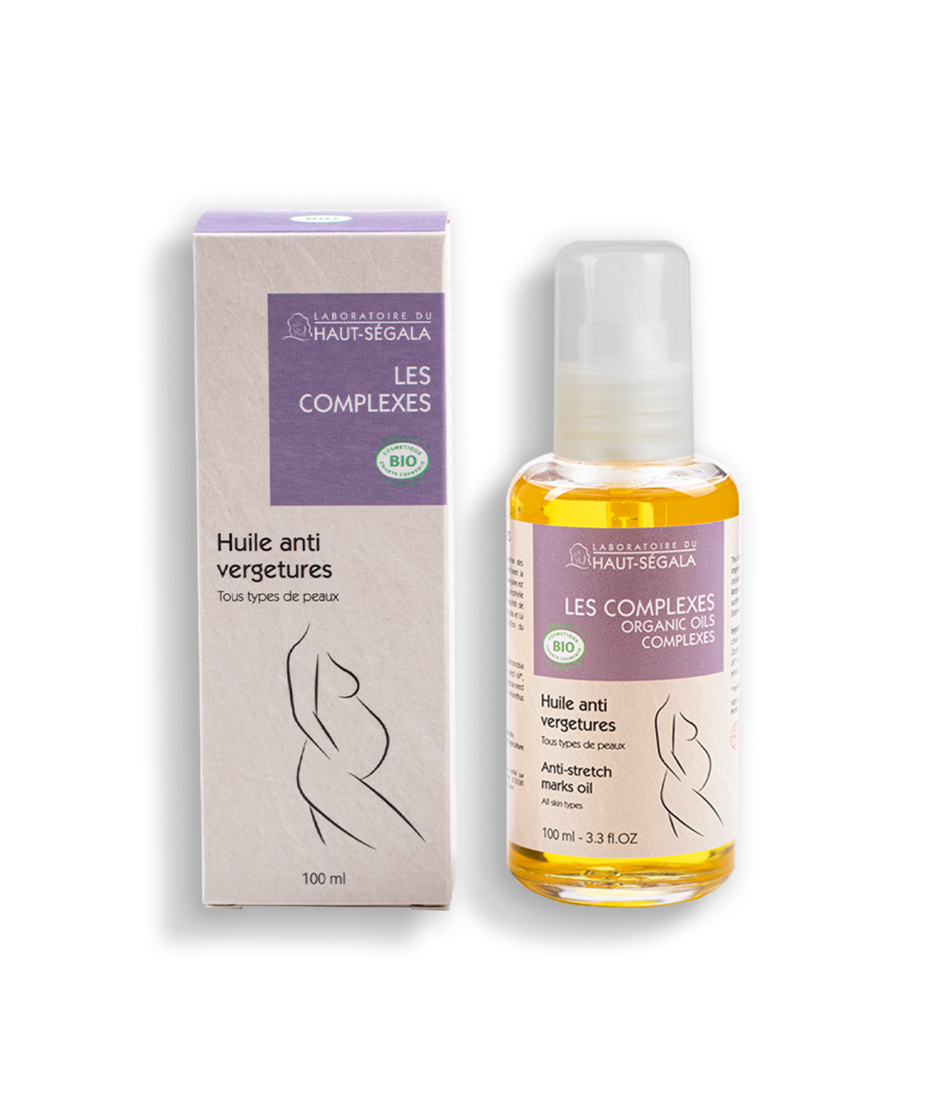 Huile anti-vergetures certifiée BIO - Laboratoire Haut-Ségala