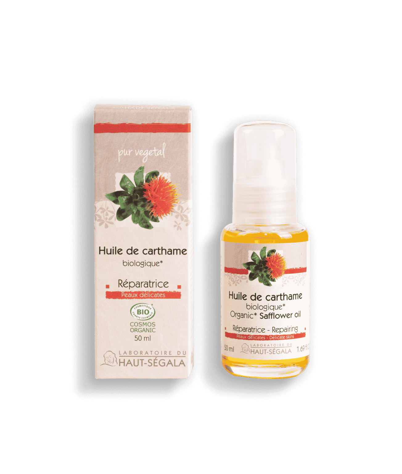 Huile de carthame certifiée BIO - Laboratoire Haut-Ségala
