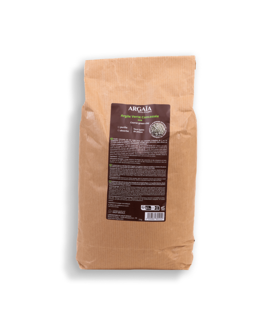 Natural crushed green clay - Laboratoire Haut-Ségala