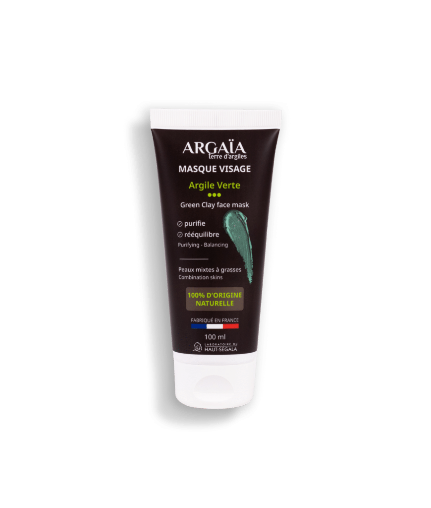 Masque visage Argile Verte d'origine naturelle - Laboratoire Haut-Ségala